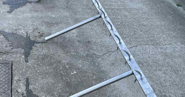 Inox meat skewer - 45 spikes, double-sided